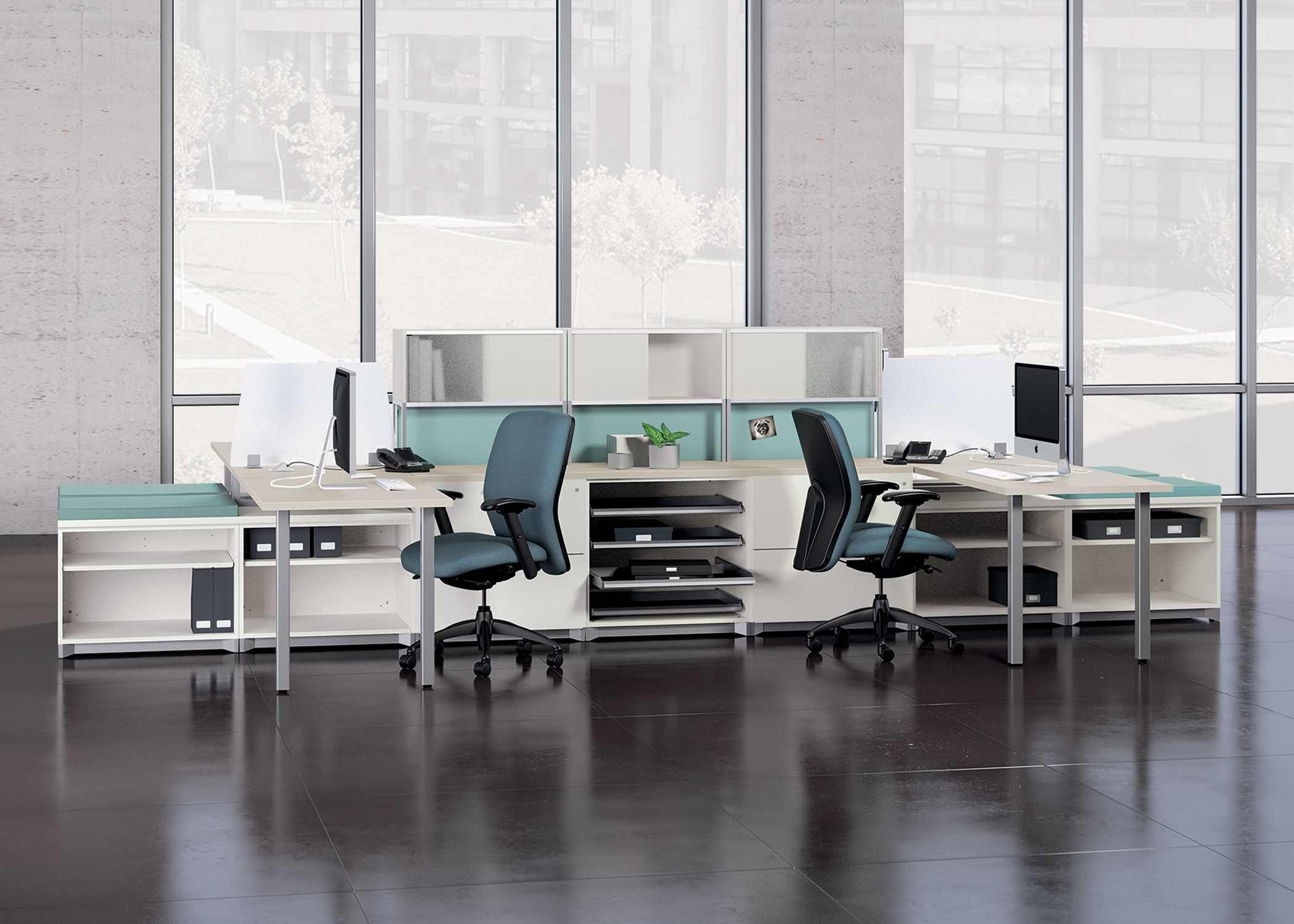 Epic Desk Systems by National - OEC Business Interiors